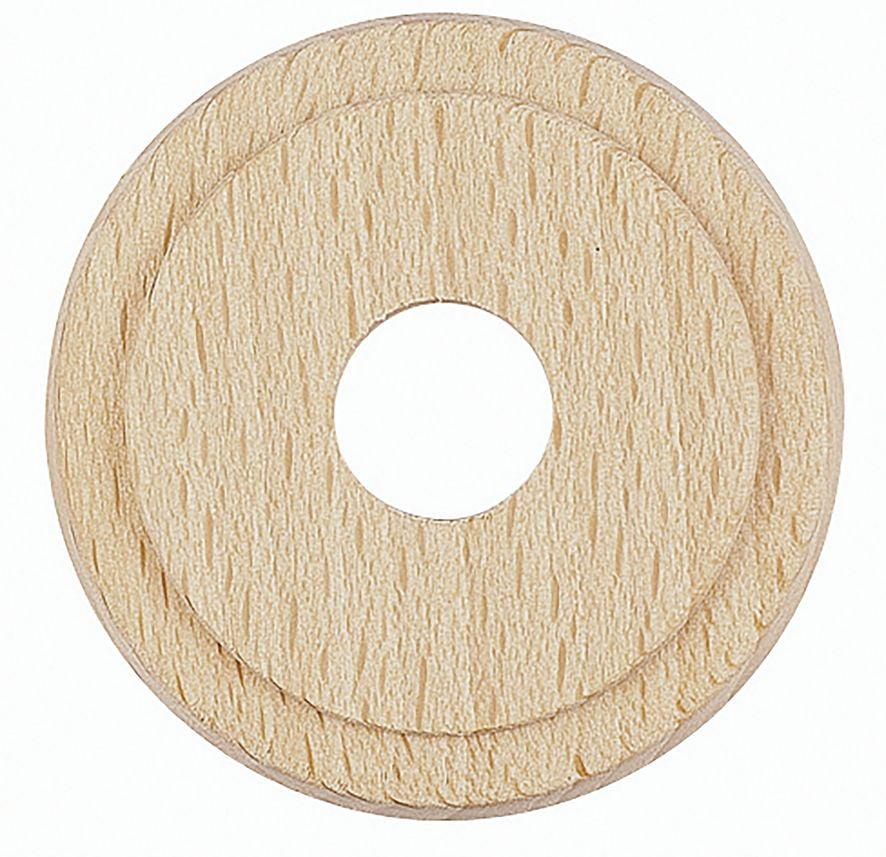 Rosace simple hêtre Finition bois brut - Foussier