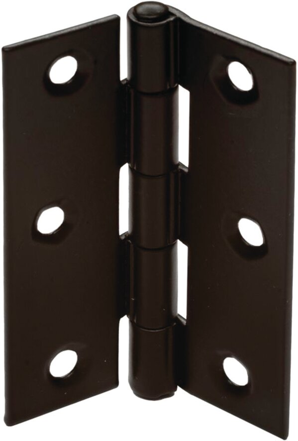 Charnière rectangulaire simple feuille Noir - Foussier