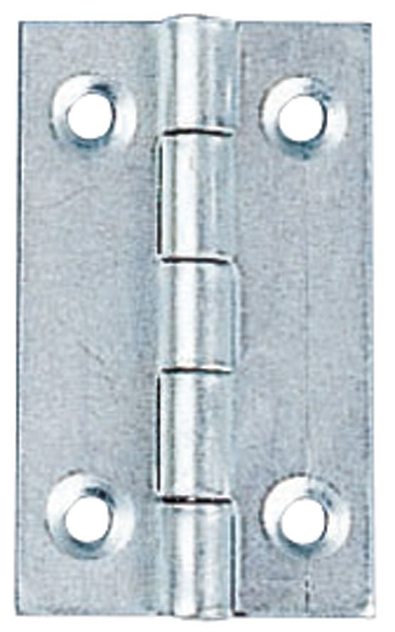 Charnière rectangulaire simple feuille Acier zingué - Foussier