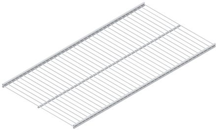 Tablette en fil métallique TWIN Laqué époxy blanc - Foussier